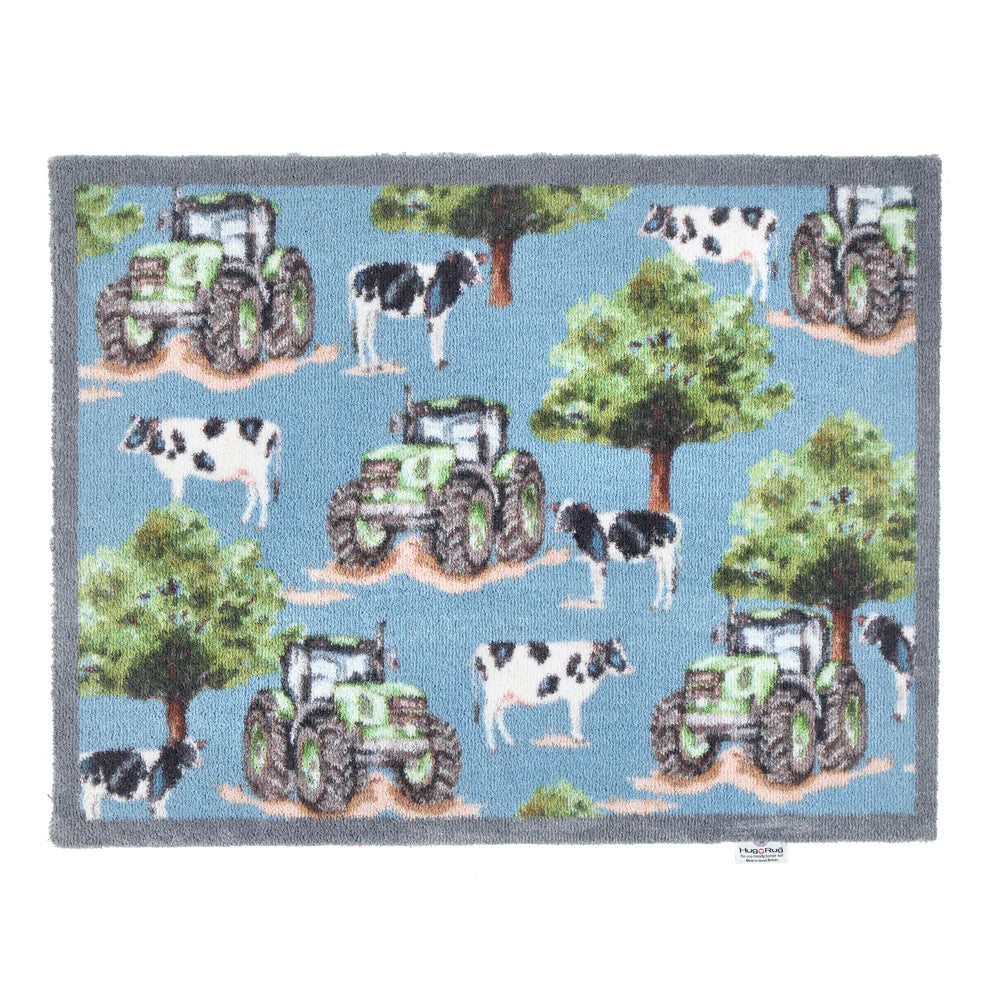Hug Rug Farmyard Tractors & Cows Mat | Country Ways