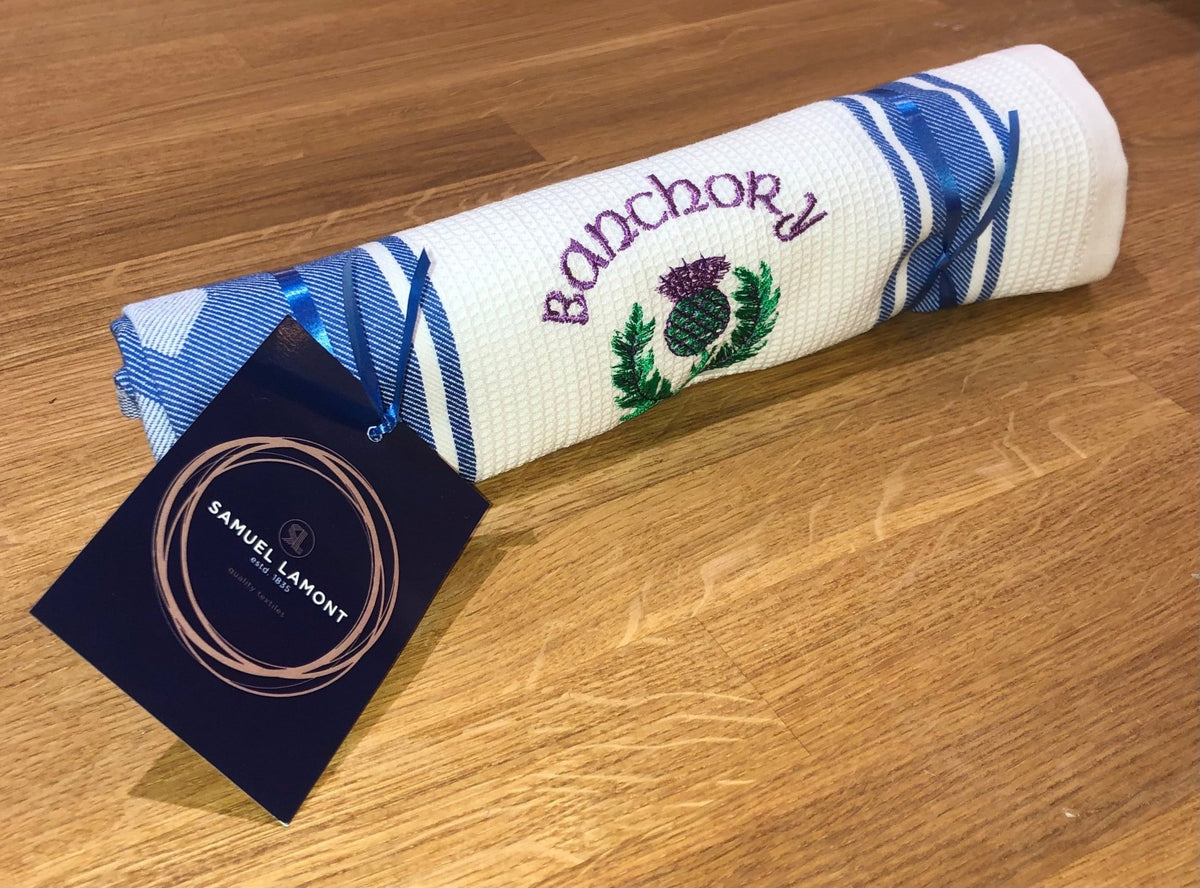 Samuel Lamont Scottish Waffle 'Banchory' Tea Towel – Country Ways