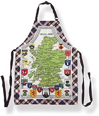 Scott Inness Map of Scotland Cotton Apron | Country Ways